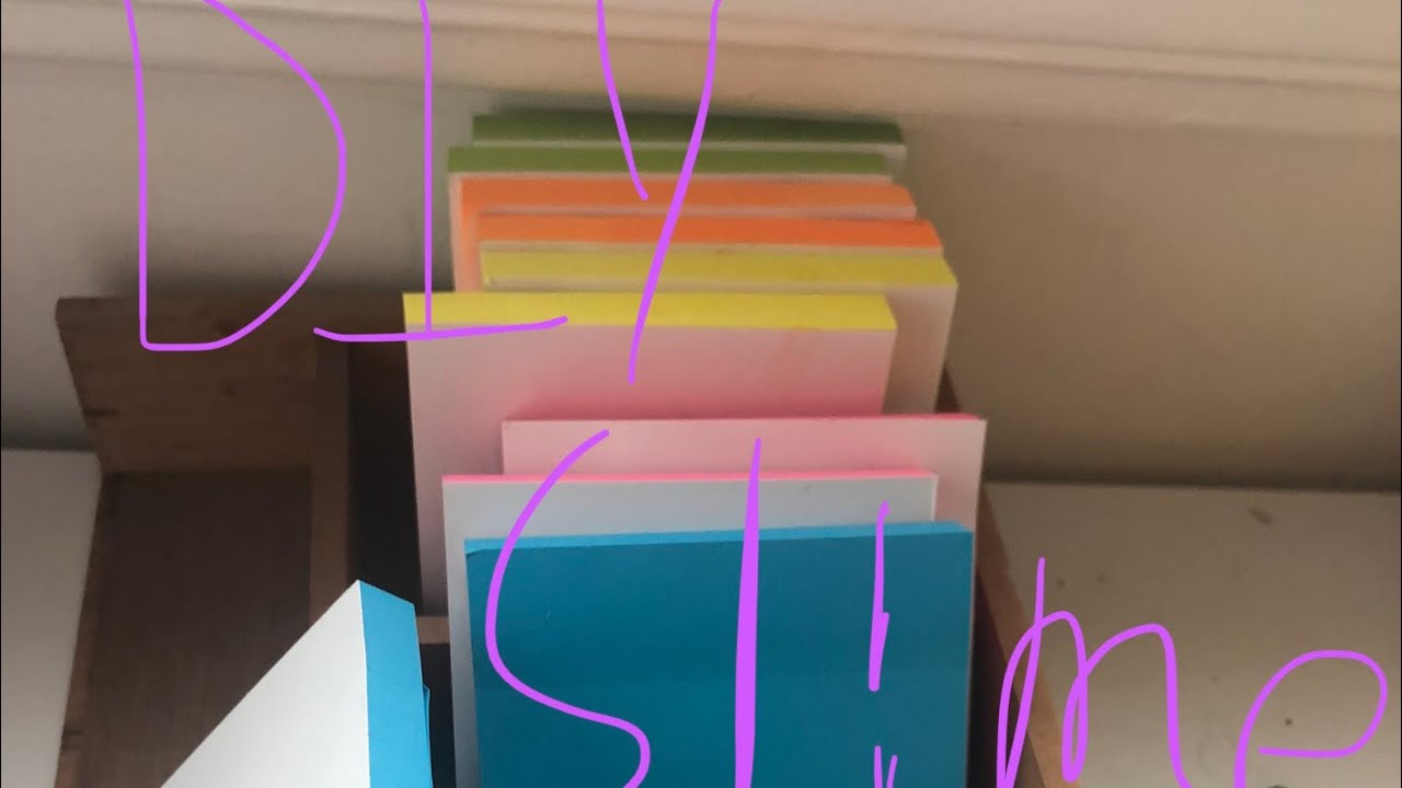 HowTo make slime out of a sticky note!!! - YouTube