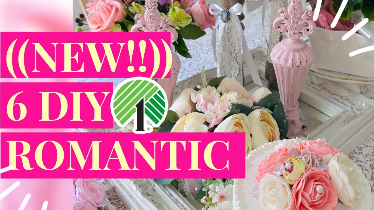 🌸((NEW!!!)) 6 DIY DOLLAR TREE ROMANTIC BRIDAL ~Cottage DECOR CRAFTS 🌸 Olivia's Romantic Home DIY ...