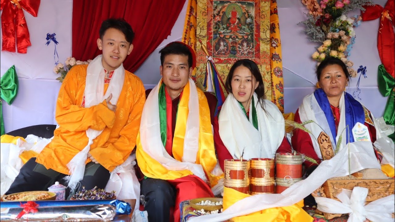 Mr Lobsang Ganey & Ms Dorjee Yangzom Wedding Ceremony - YouTube