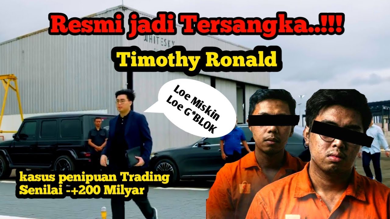 Timothy Ronald & Kalimasada Dilaporkan Atas dugaan penipuan Trading ...
