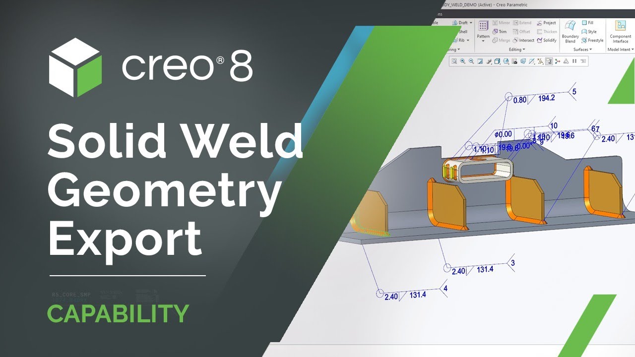 Solid Weld Geometry Export | Creo 8 - YouTube