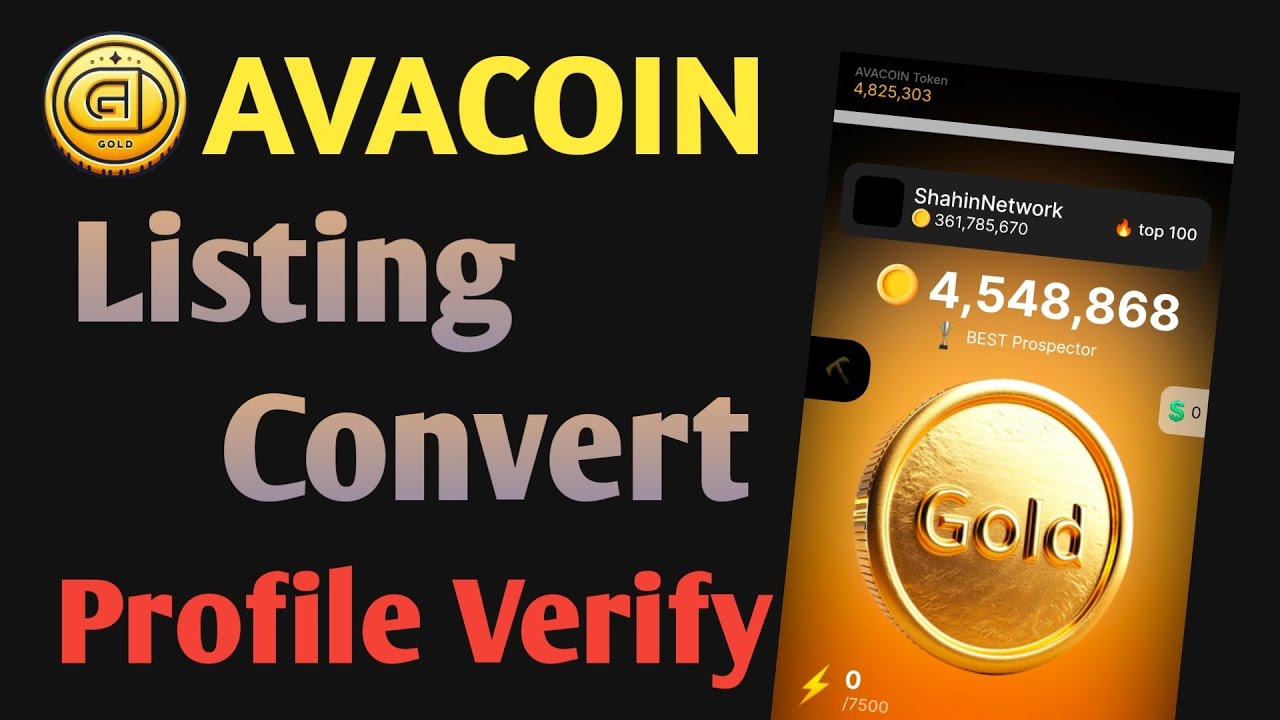 AVACOIN Mining Listing and Withdrawal Update Today | How To Verify ...