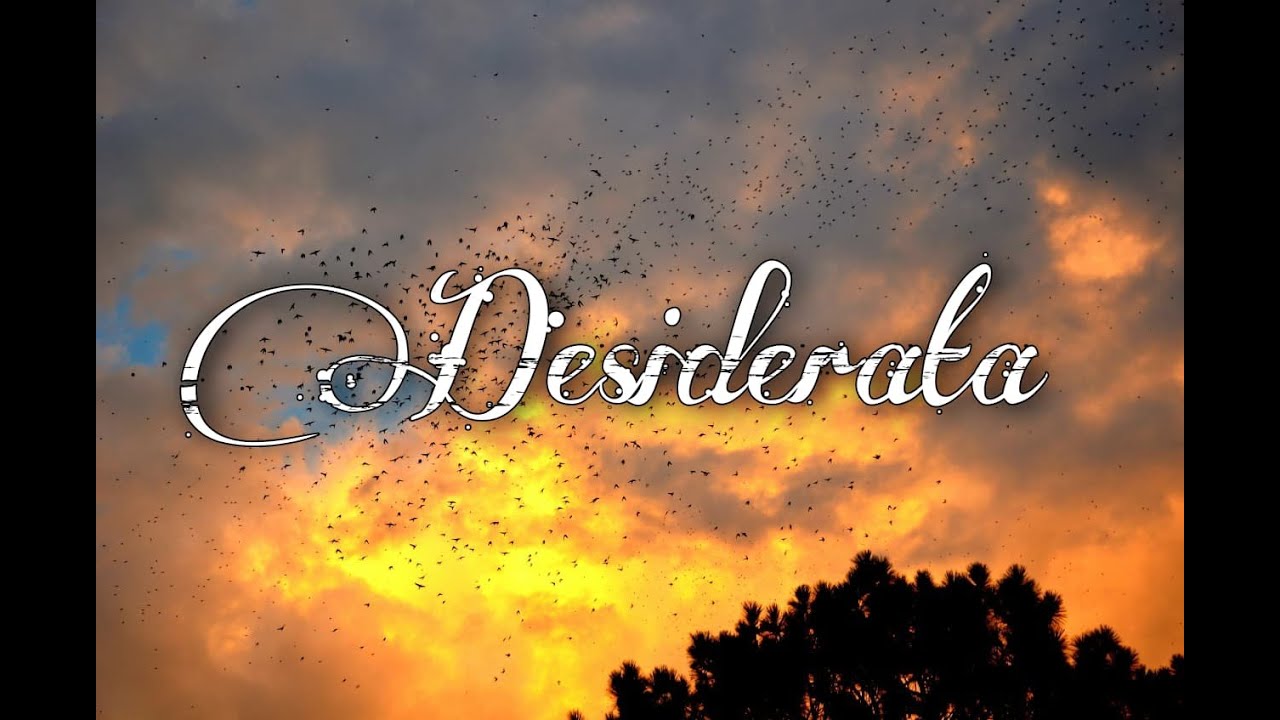 DESIDERATA 💫 con letra - YouTube