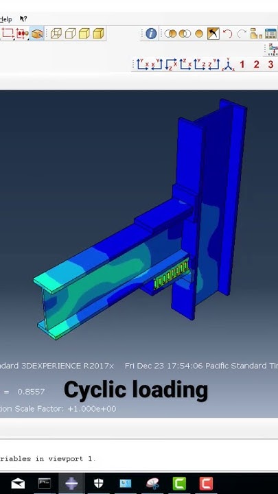 cyclic loading of slit dumpers using Abaqus - YouTube