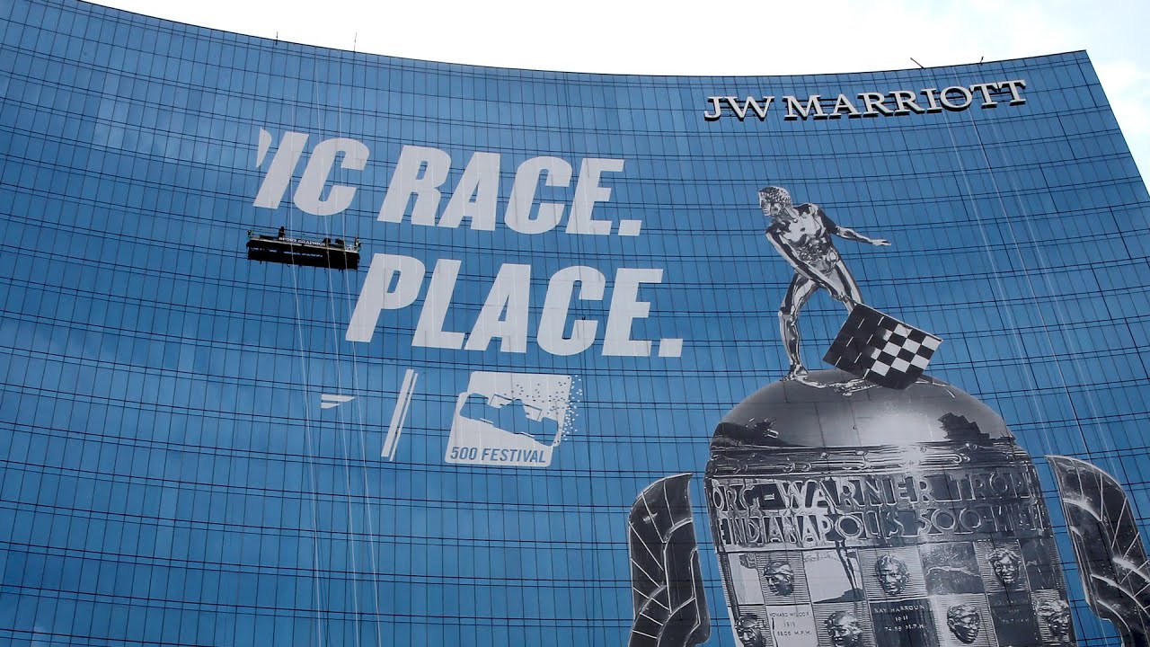 Indy 500 Themed Makeover of JW Marriott Unveiled - YouTube