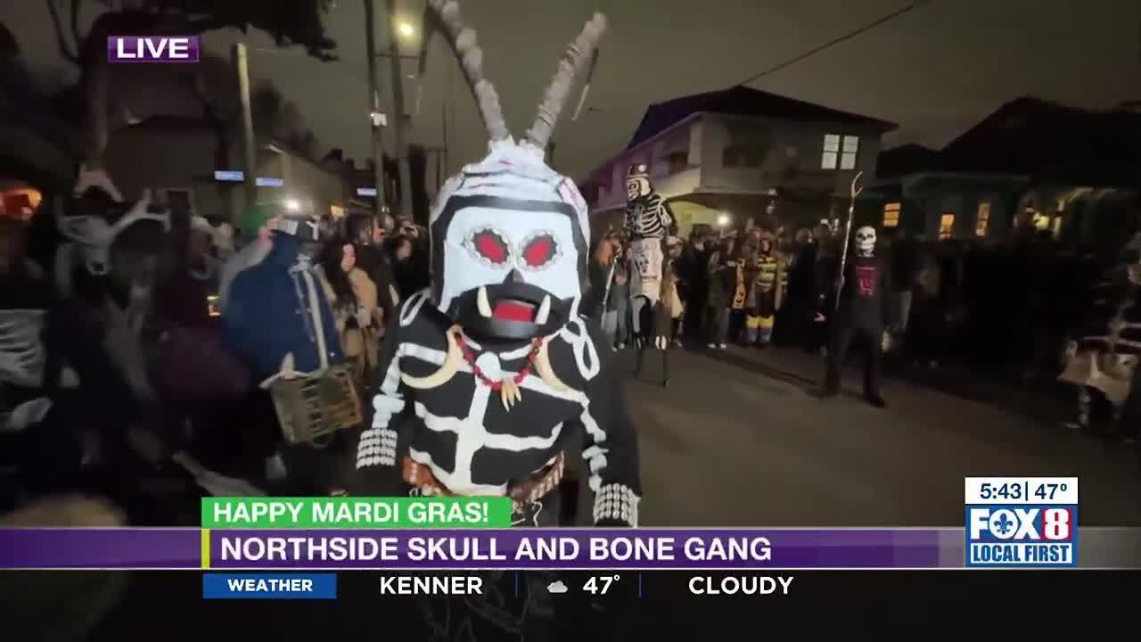 Northside Skull and Bone Gang wake up the Treme for Mardi Gras Day ...