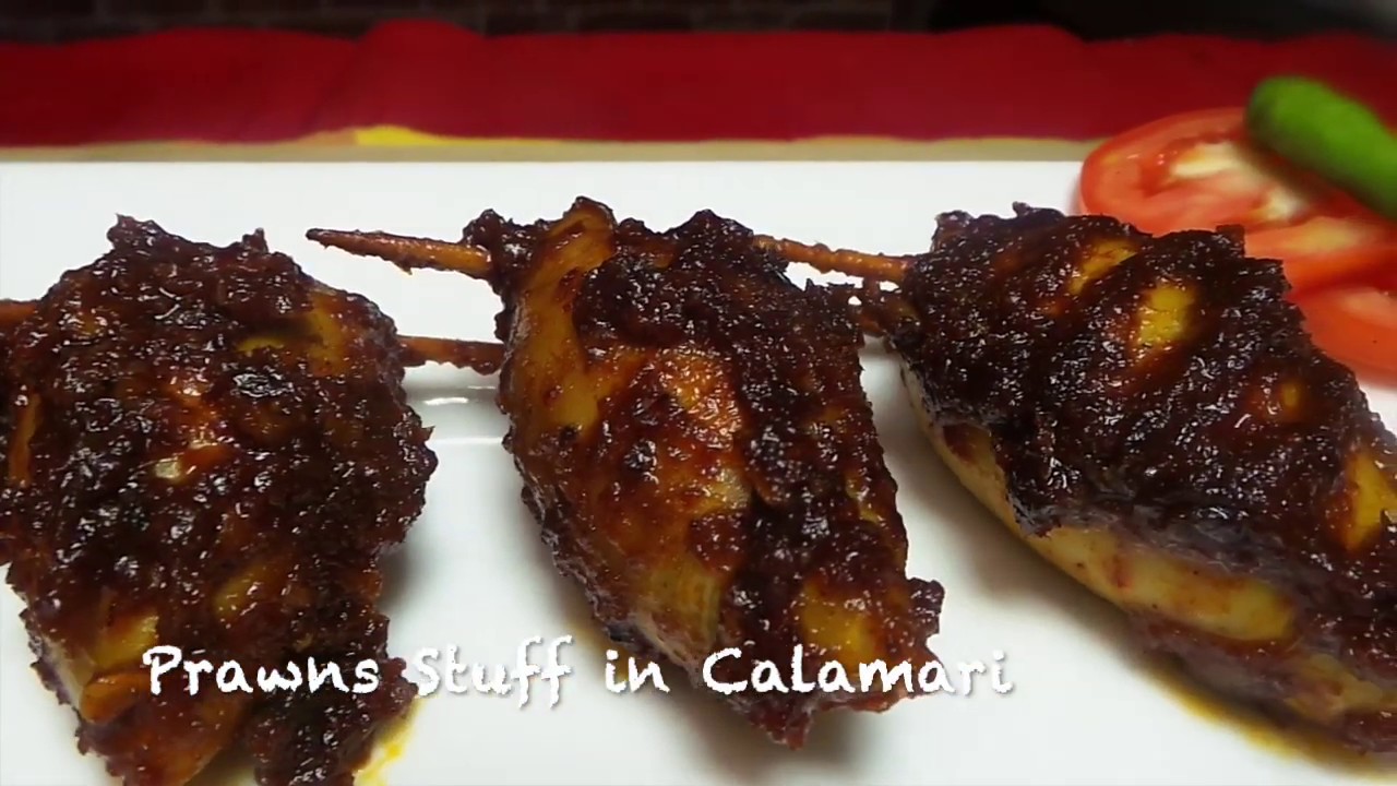 Goan Style Prawns Stuffed Squids | | Stuffed Calamari Recipe | Goan ...