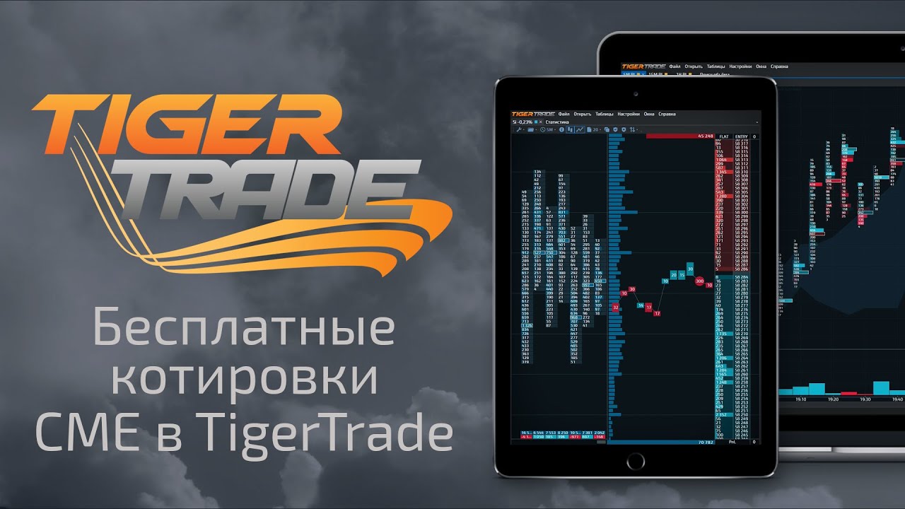 Бесплатные реальные котировки с биржи CME в TigerTrade - YouTube