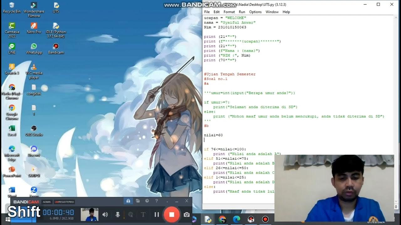 #UTS membuat program dengan python - YouTube