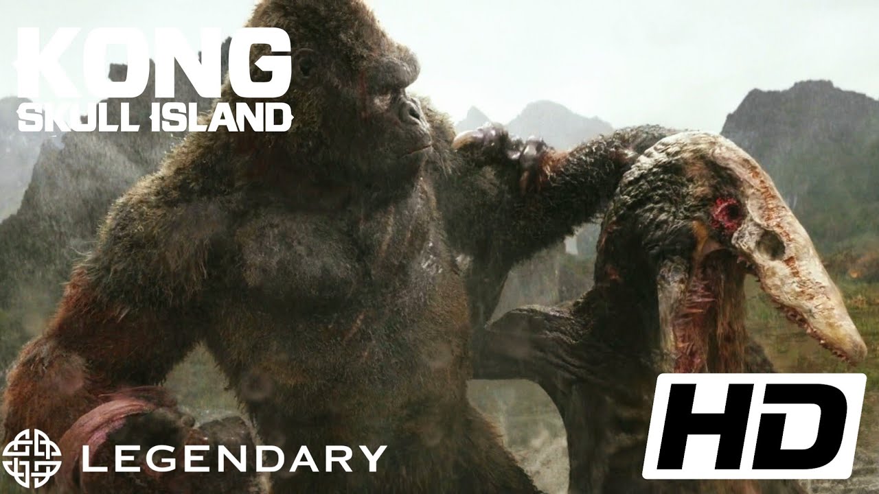 Kong skull island (2017) FULL HD 1080p - Final battle scene Legendary ...