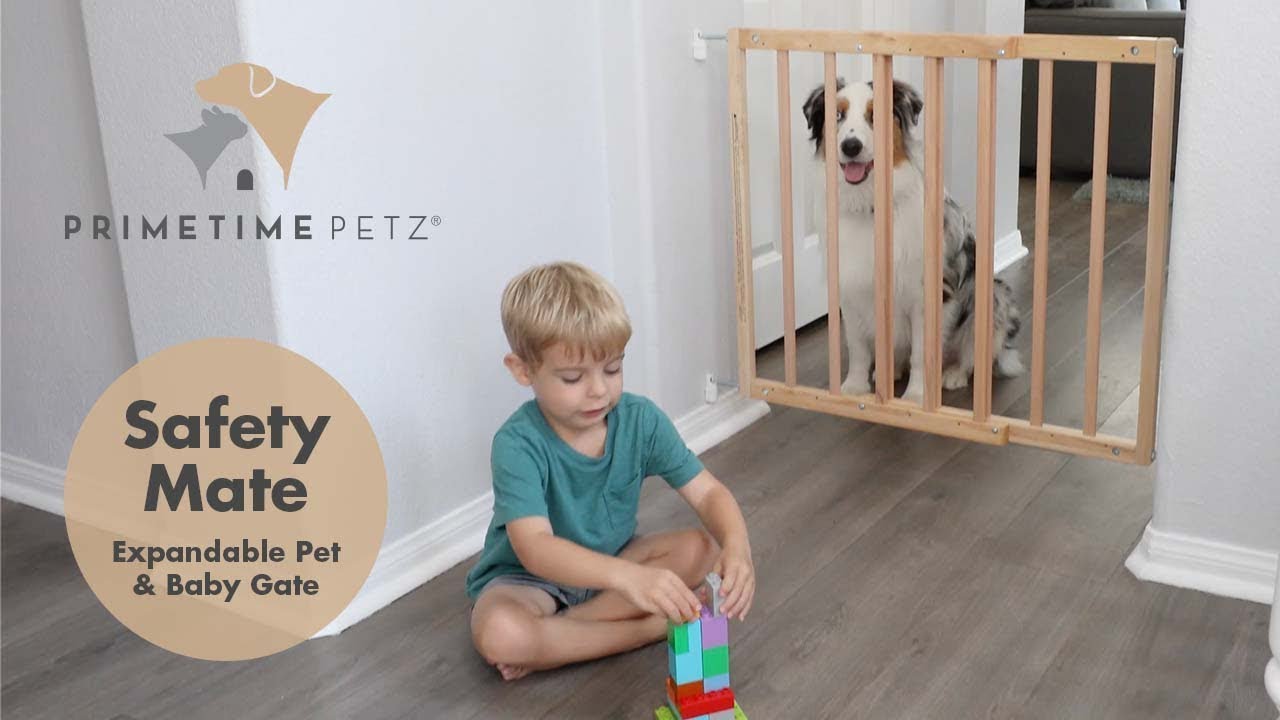 Safety Mate Expandable Pet Gate - YouTube