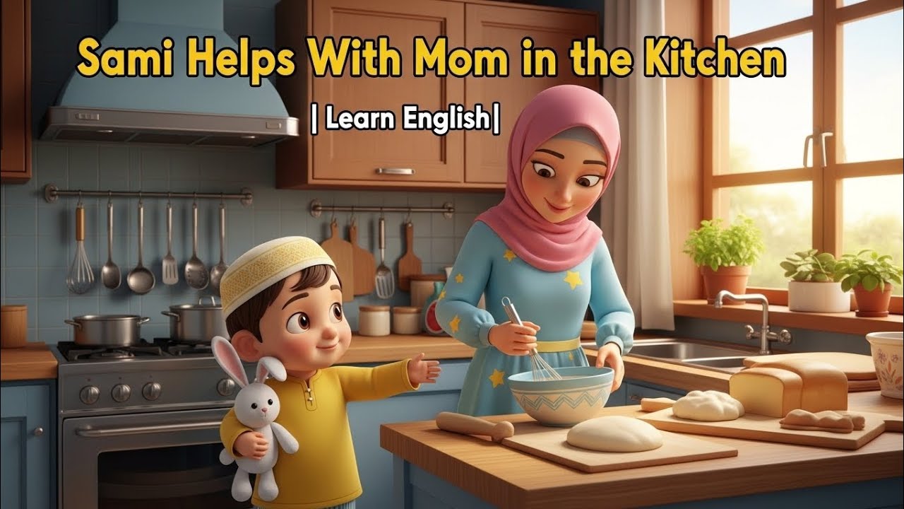 My First Kitchen Adventure! Sami Learns to Cook with Mama 👩👦 | Toddler ...