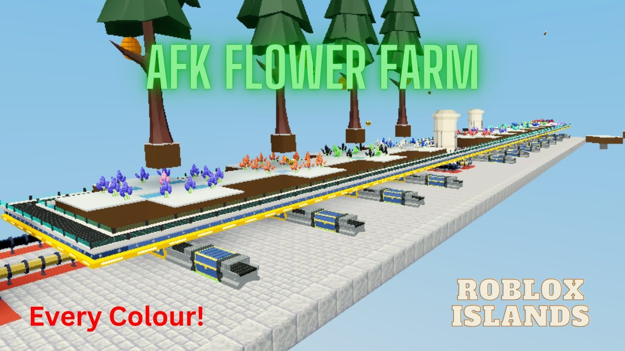 AFK Flower farm (Every Colour!) | Roblox Islands - YouTube