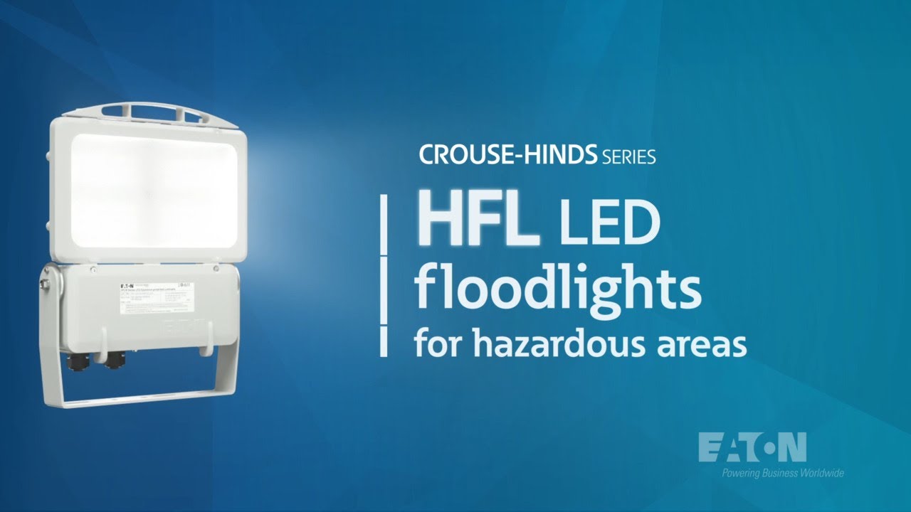 Crouse-Hinds series HFL LED Zone 1 / 21 floodlights - YouTube