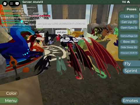 Bellasaurus, admins & devs encounter [AGES] Wings of Fire [Beta] - YouTube