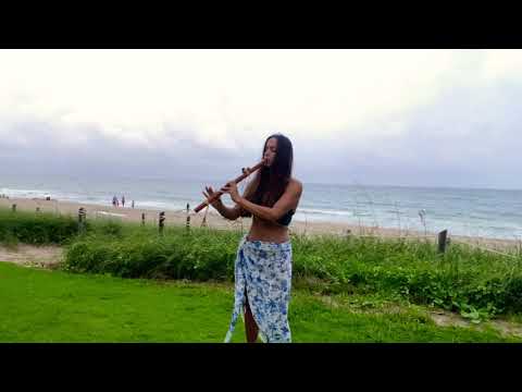 Jen Rose - Relaxing Native American Flute Music - Live, Beachside ...