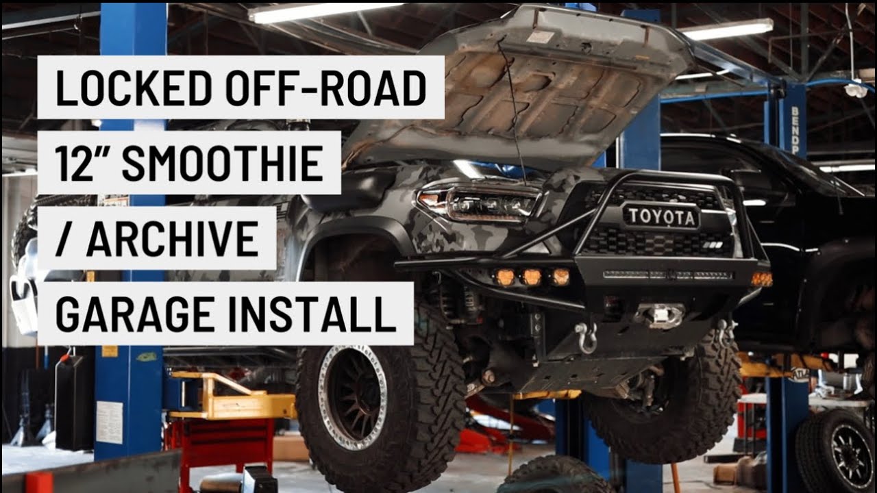 Toyota Tacoma Shock Relocation | 12" Rear Shock Install - YouTube