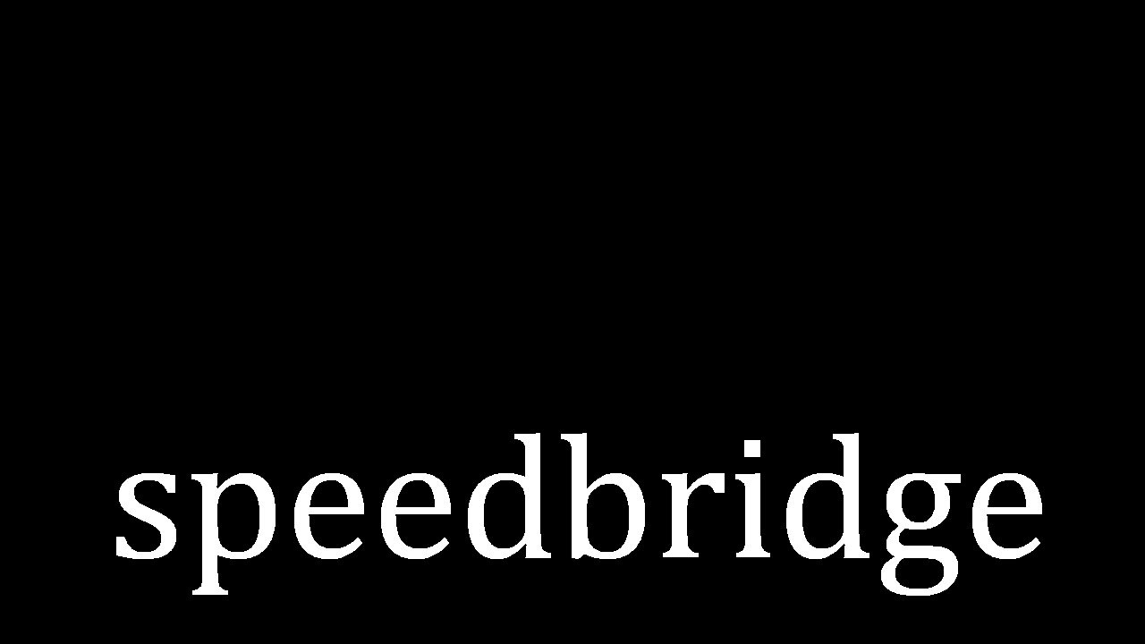 speedbridge - YouTube