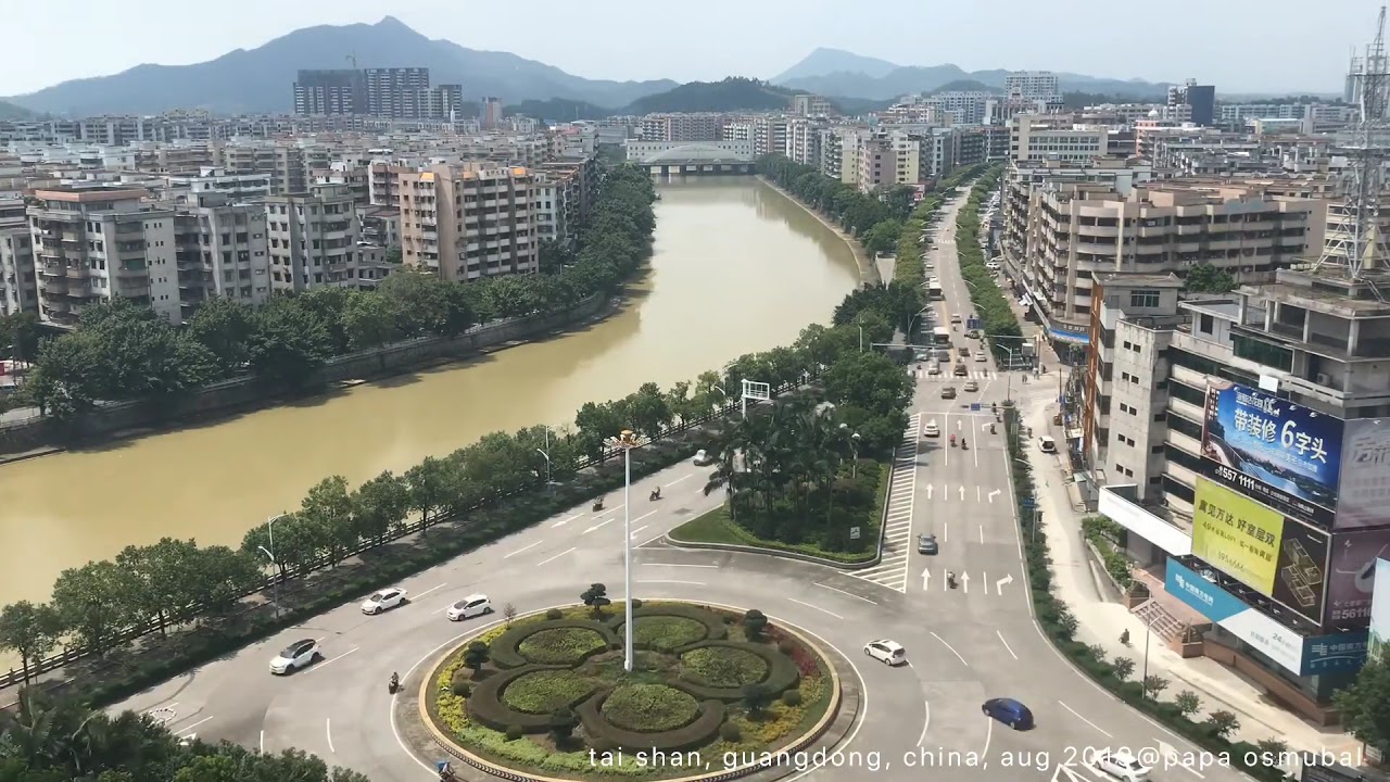 guangdong, a view from taishan gaoye hotel, 台山高业大酒店, tai shan, china ...