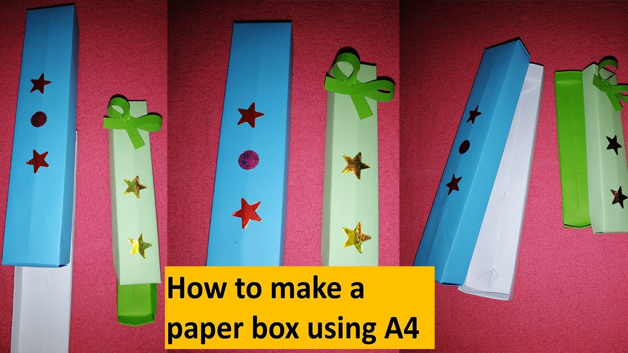 Paper box making | a4 walin nirmana | a4 nirmana sinhala | ath wada a4 ...