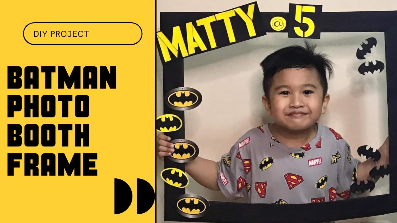 DIY: Batman Photo Booth Frame - YouTube