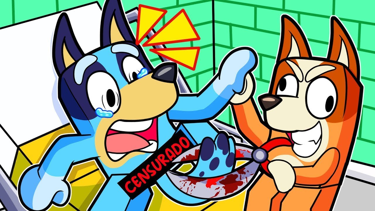 ¡BINGO LE CORTA LA COLA A BLUEY en ROBLOX! 😨🤣 - YouTube