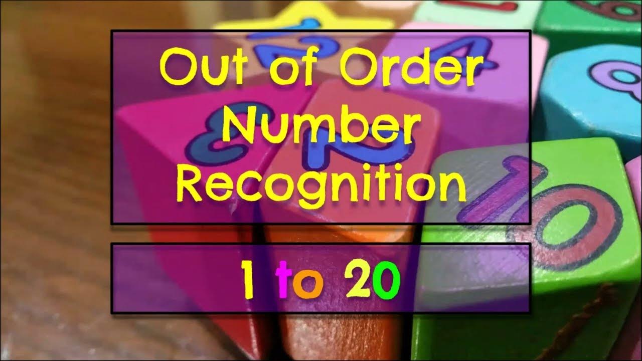 Learning Numbers 1-20 | Out of Order Number Recognition | Identify Numbers | Learn Numbers up to ...
