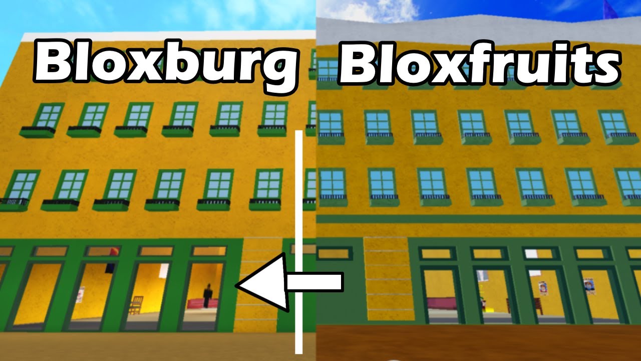 Building the BLOX FRUITS CAFE in BLOXBURG - YouTube