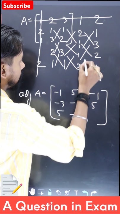 Short Trick to Find Adjoint of A Matrix💥💥 #shorts #matrix # ...