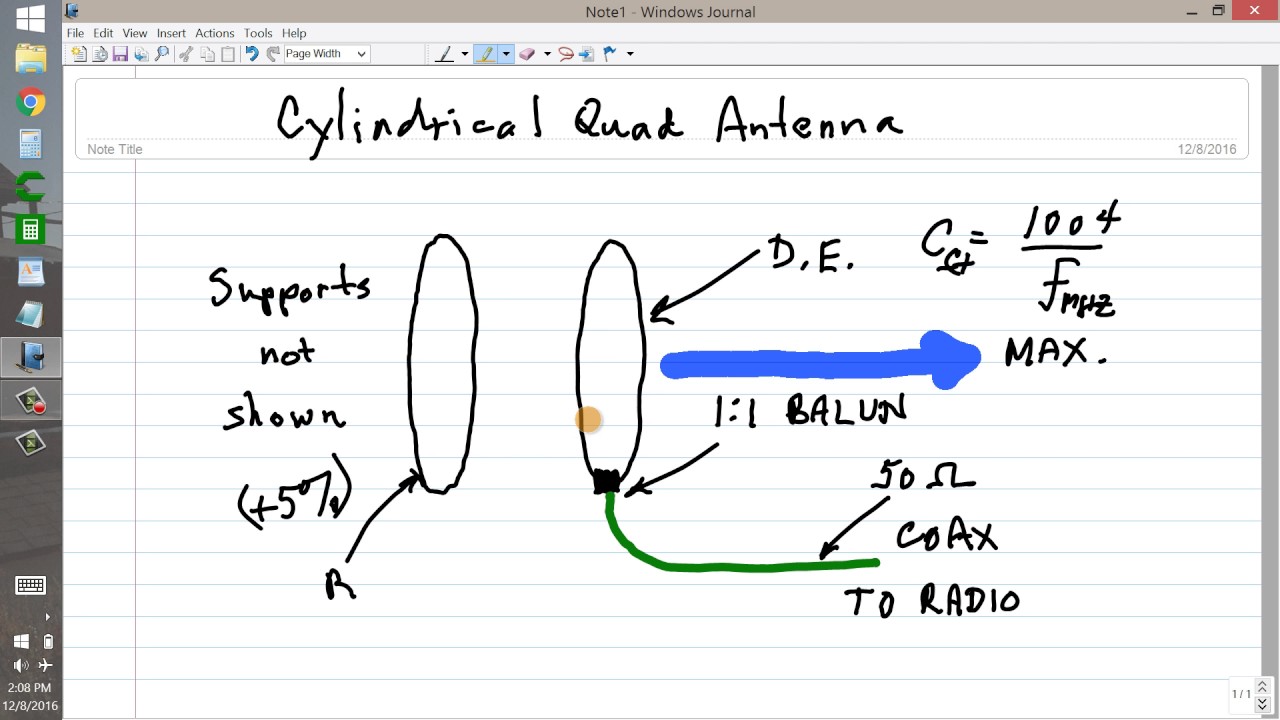 Cylindrical Quad Antenna - YouTube