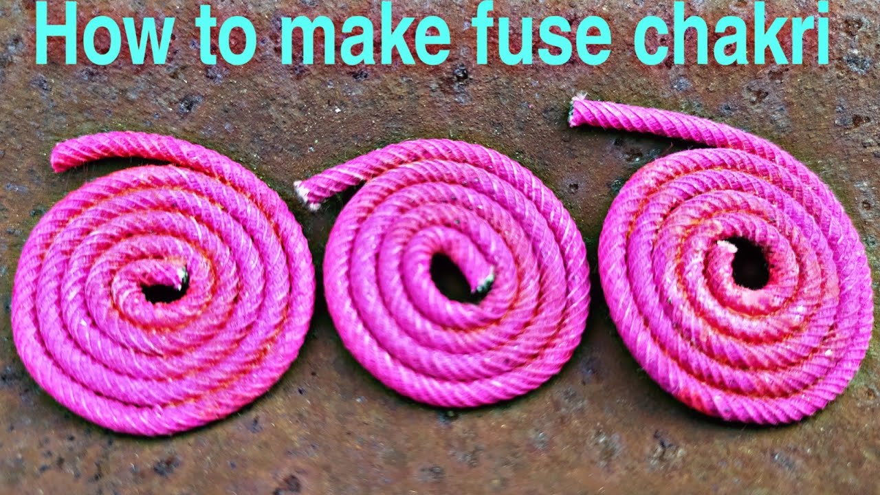 How to make fuse chakri easy process by WhyNot, cracker Experiment ...