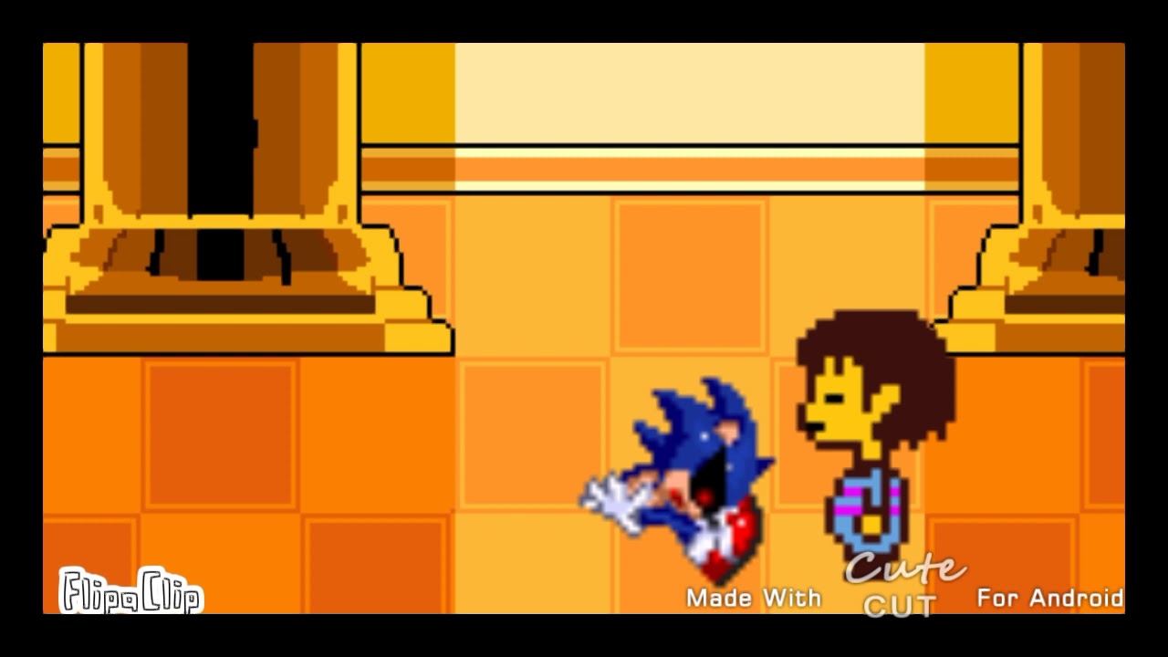 SONIC EXE VS FRISK (Dont hate pls ;-;) - YouTube