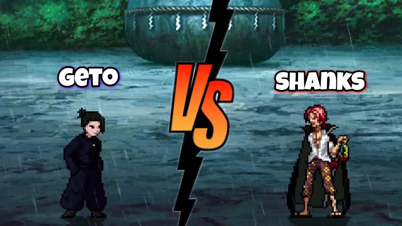 Geto Vs Shanks one piece x jujutsu kaisen fights / mugen - YouTube