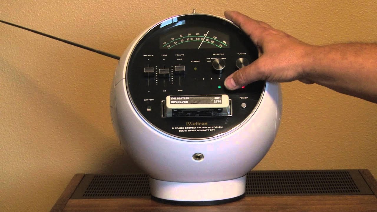 Weltron 2001 SPACE AGE AM/FM 8 EIGHT TRACK STEREO TAPE PLAYER - for ...
