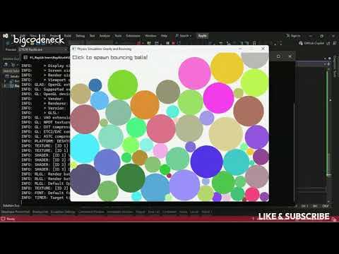 Realistic Ball Physics Simulation with Gravity and Collisions | Raylib Tutorial - YouTube