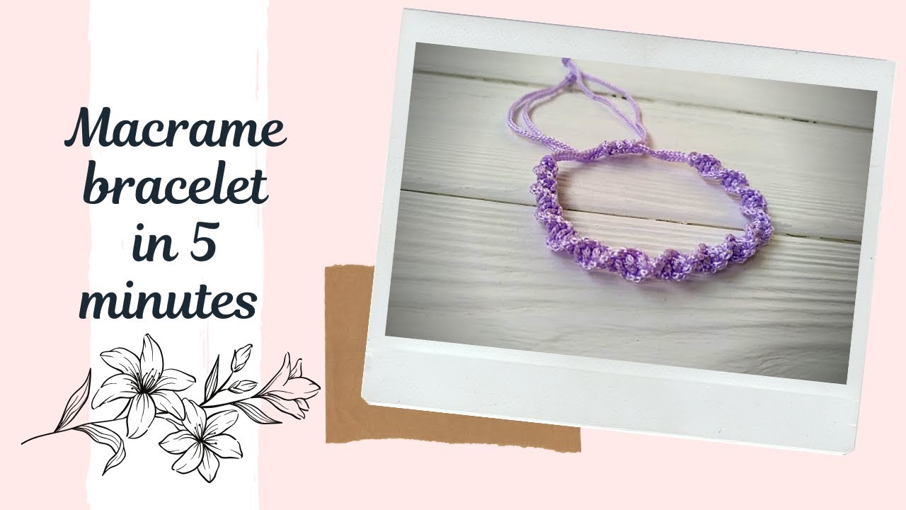 MACRAME BRACELET - DIY - TUTORIAL VIDEO - YouTube