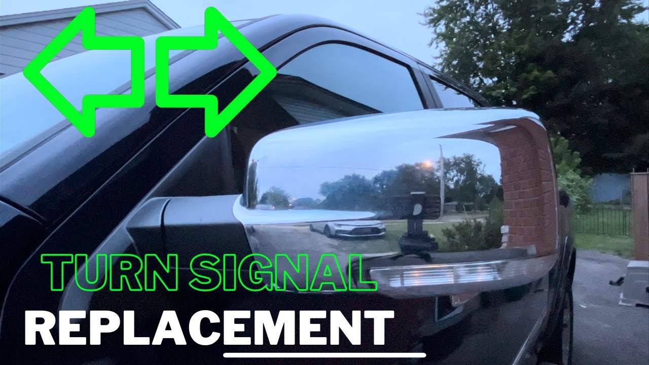 Ram 1500 mirror turn signal & puddle light replacement - YouTube
