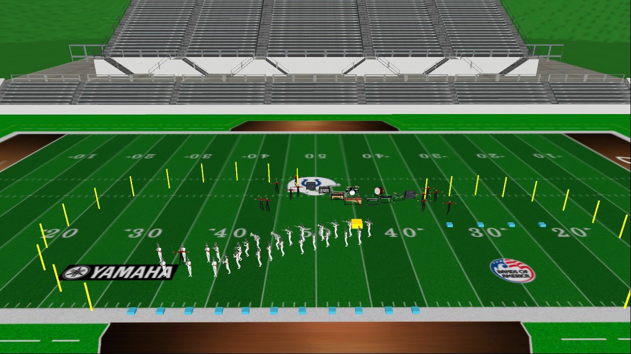 Visual & Drill Design, Animation : 2016 Milton-Union HS Marching Band ...