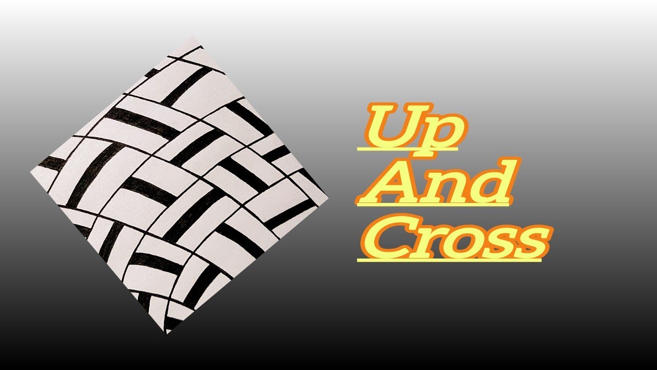 Zentangle pattern tutorial | Up And Cross |zentangle art for begginers ...