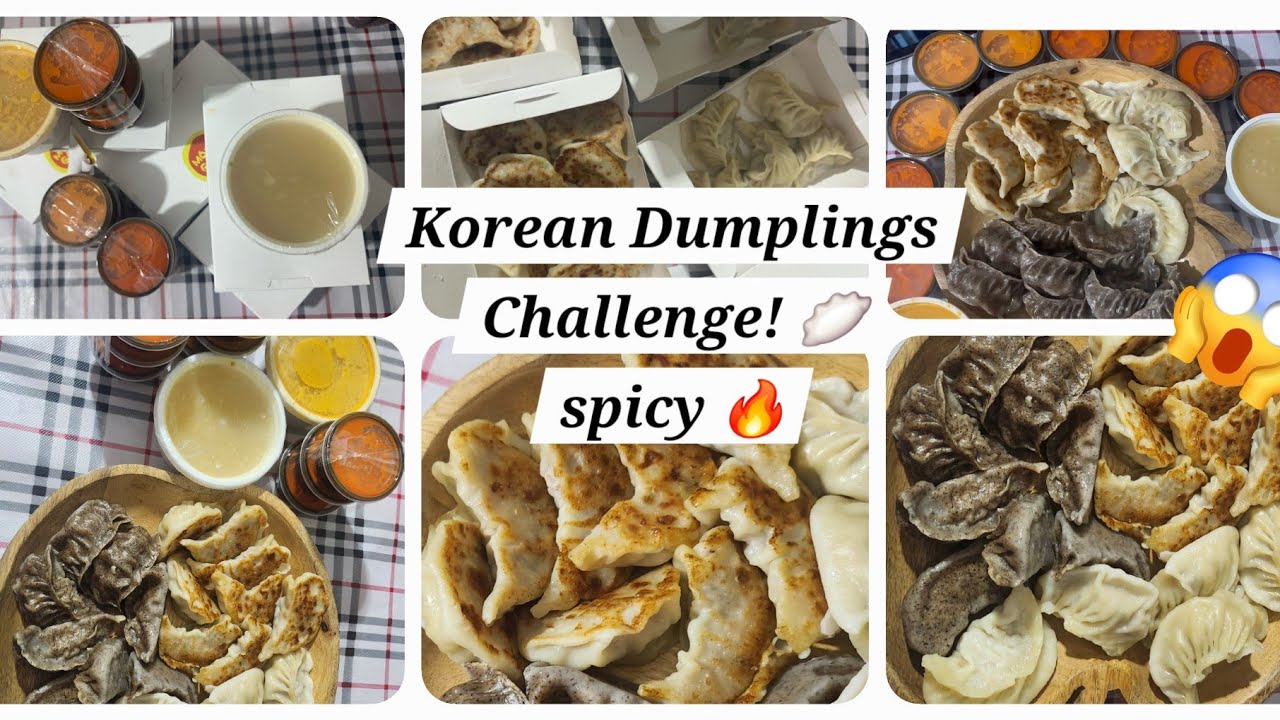Korean Dumplings Mukbang! 🥟🔥 #koreanfoodie #김밥 - YouTube