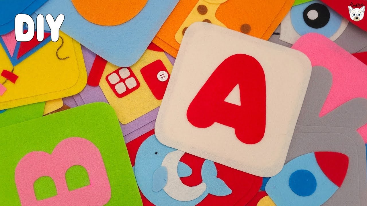 How to Make Felt Alphabet Cards for Kids, Montessori No-Sew Tutorial ...