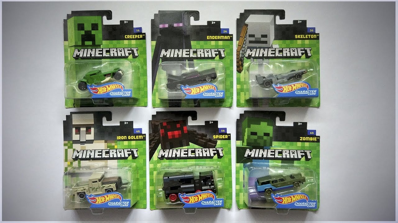 Minecraft - Characters Cars / 2017 / Hot Wheels - YouTube