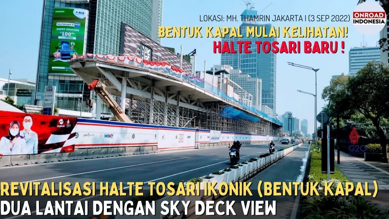 Berbentuk Kapal! Revitalisasi HALTE Baru TOSARI IKONIK Berlanjut - YouTube