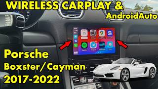 Wireless CarPlay and AndroidAuto in Porsche Boxster/Cayman 2017, 2018, 2019, 2020, 2021, 2022 years