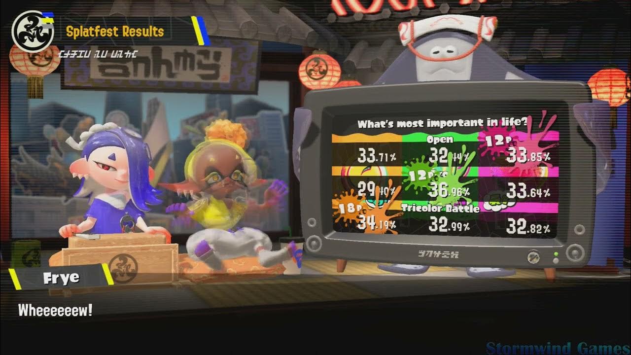 Splatoon 3 - Love Vs Fame Vs Money Splatfest Results | Which is Most Important Splatfest Results ...