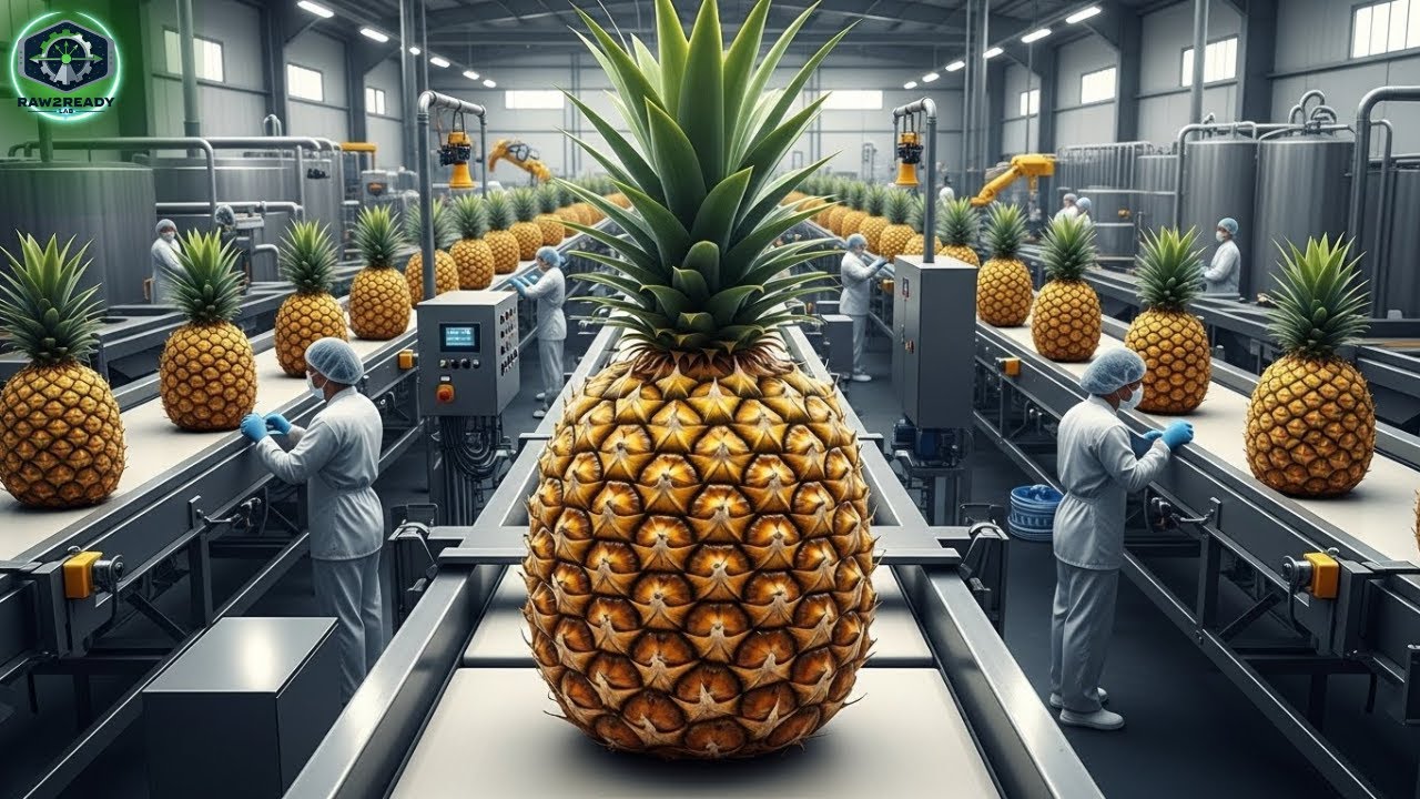 Factory Process | How Fresh Pineapple Is Turned into Delicious Dried ...