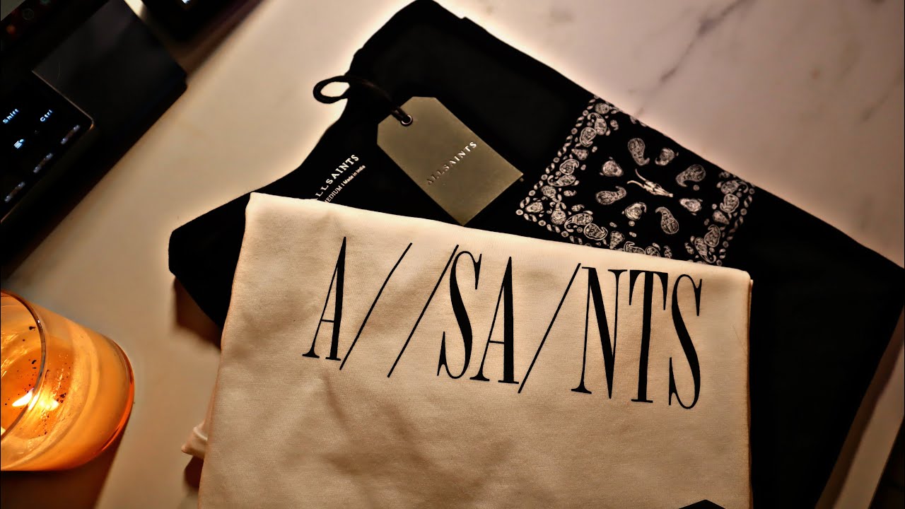 All Saints Clothing Try-On Haul // Men's T-Shirts (30% off!!) - YouTube