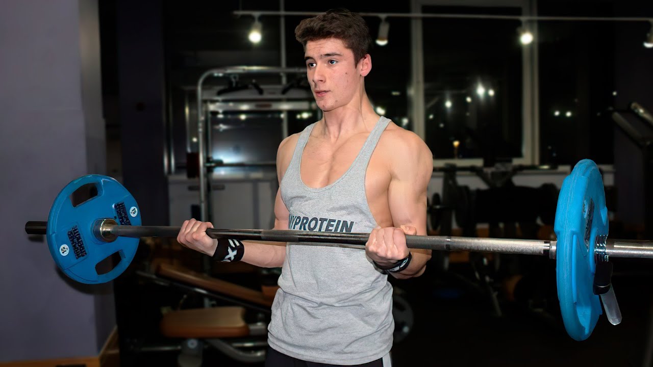 Back and Bicep Workout w/ 15 Year Old Iman G - YouTube