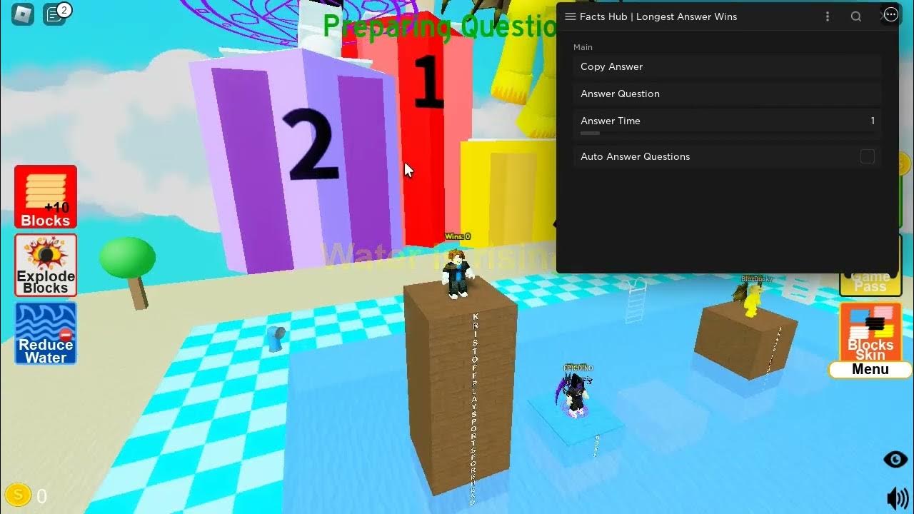 [OUTDATED] Fact's Hub Longest Answer Wins Script / Best Hack Roblox ...