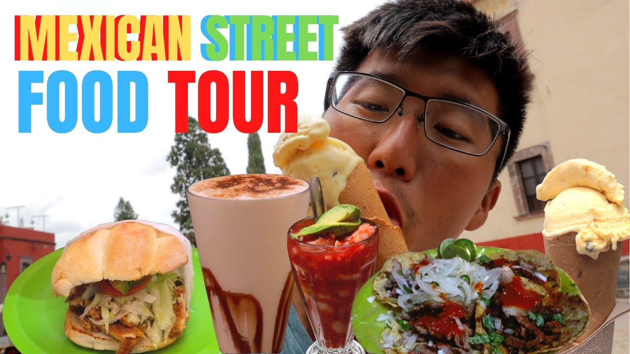 MEXICAN STREET FOOD TOUR - LOCAL ICE CREAM + Chocomilk + TACOS in San ...